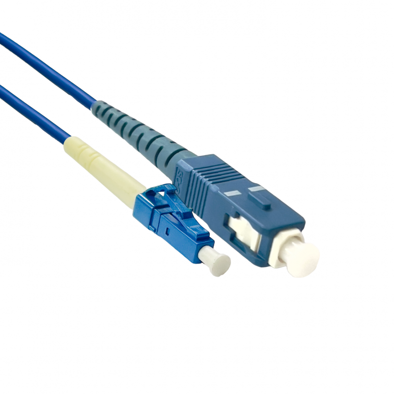 Cordão Óptico Simplex 9/125 Monomodo SC-PC/ LC-PC 3M Azul Cordão Óptico Simplex 9/125 Monomodo SC-PC/ LC-PC 3M Azul